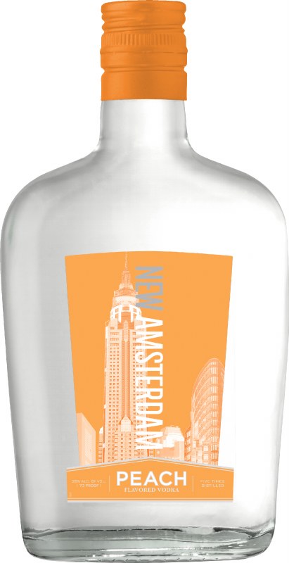 New Amsterdam Peach Vodka 375ml – Happysliquor