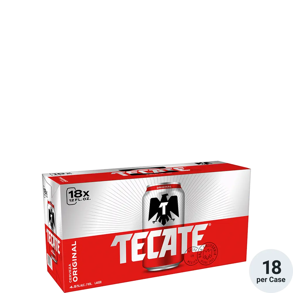 Tecate Original Cerveza 12oz 18 Pack Can – Happysliquor