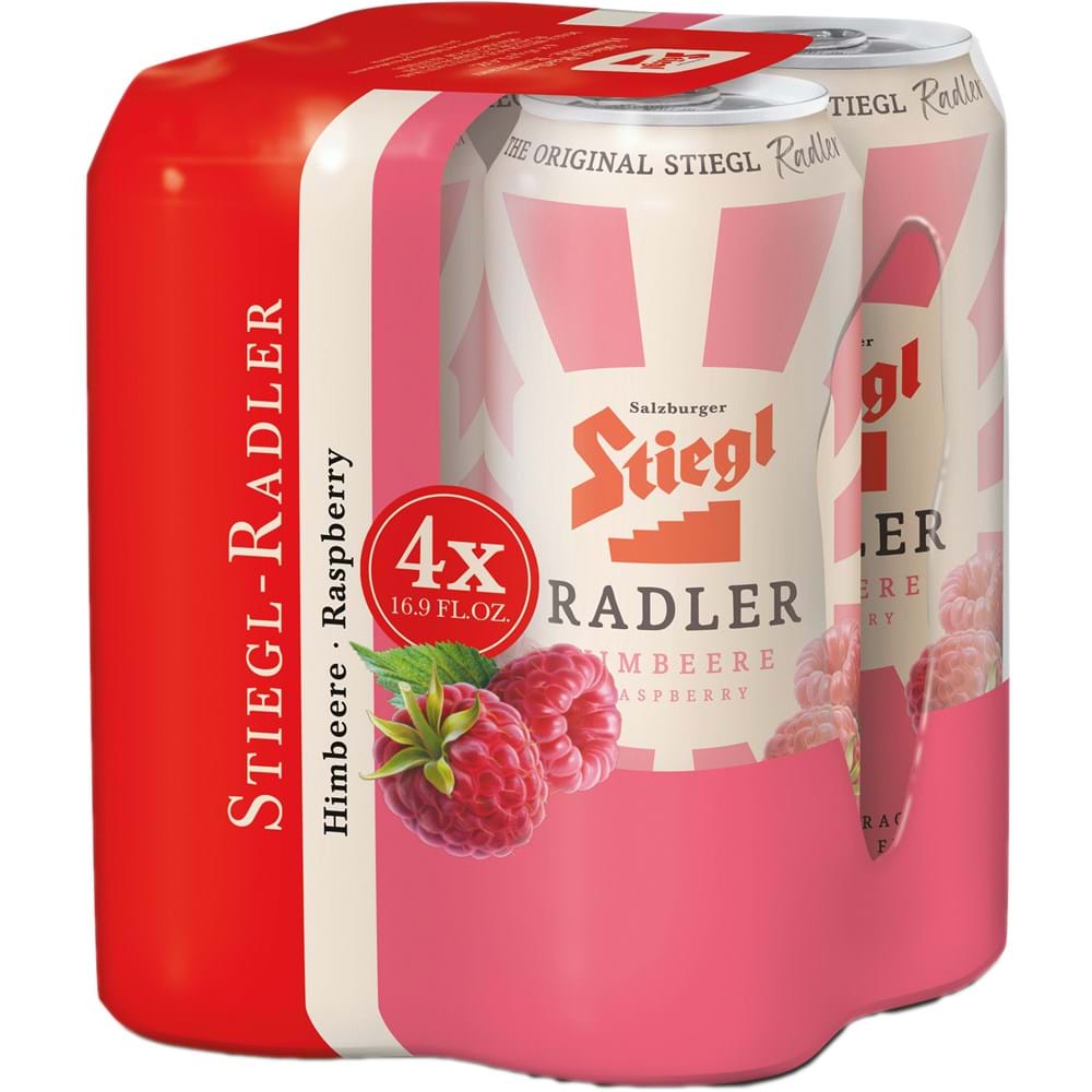 Stiegl-Radler Raspberry 16oz 4 Pack Can (alc.2%) – Happysliquor