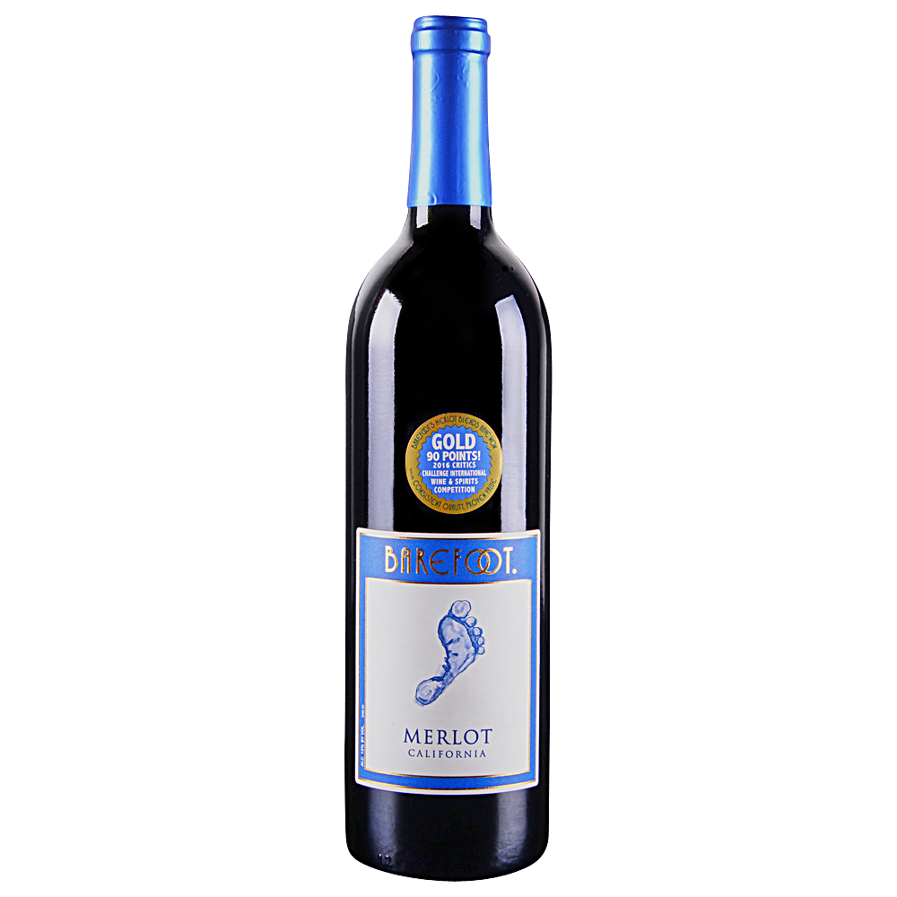 Barefoot Merlot 750ml – Happysliquor