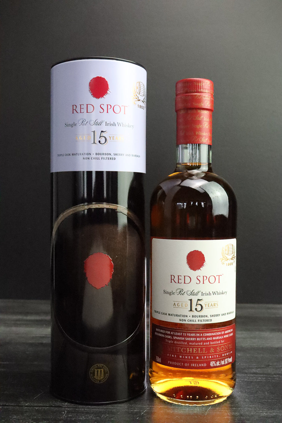 Red Spot Aged 15 Years Triple Cask Bourbon Sherry And Marsala Irish Wh ...