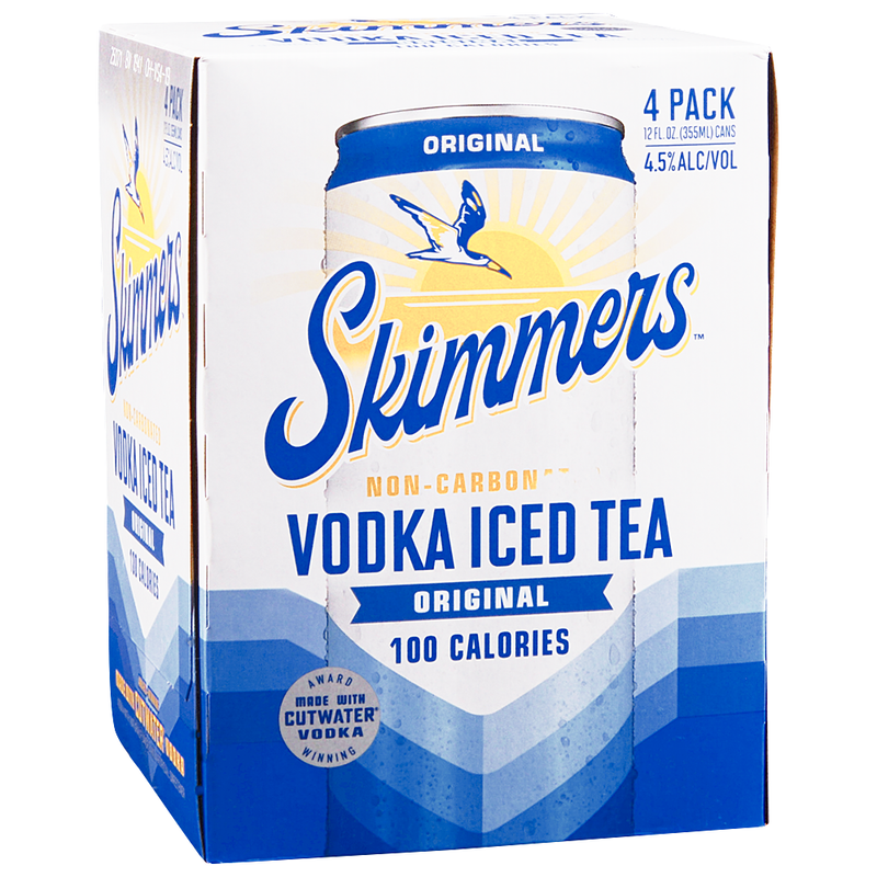 Skimmers Vodka Iced Tea Original 12oz 4 Pack Cans – Happysliquor