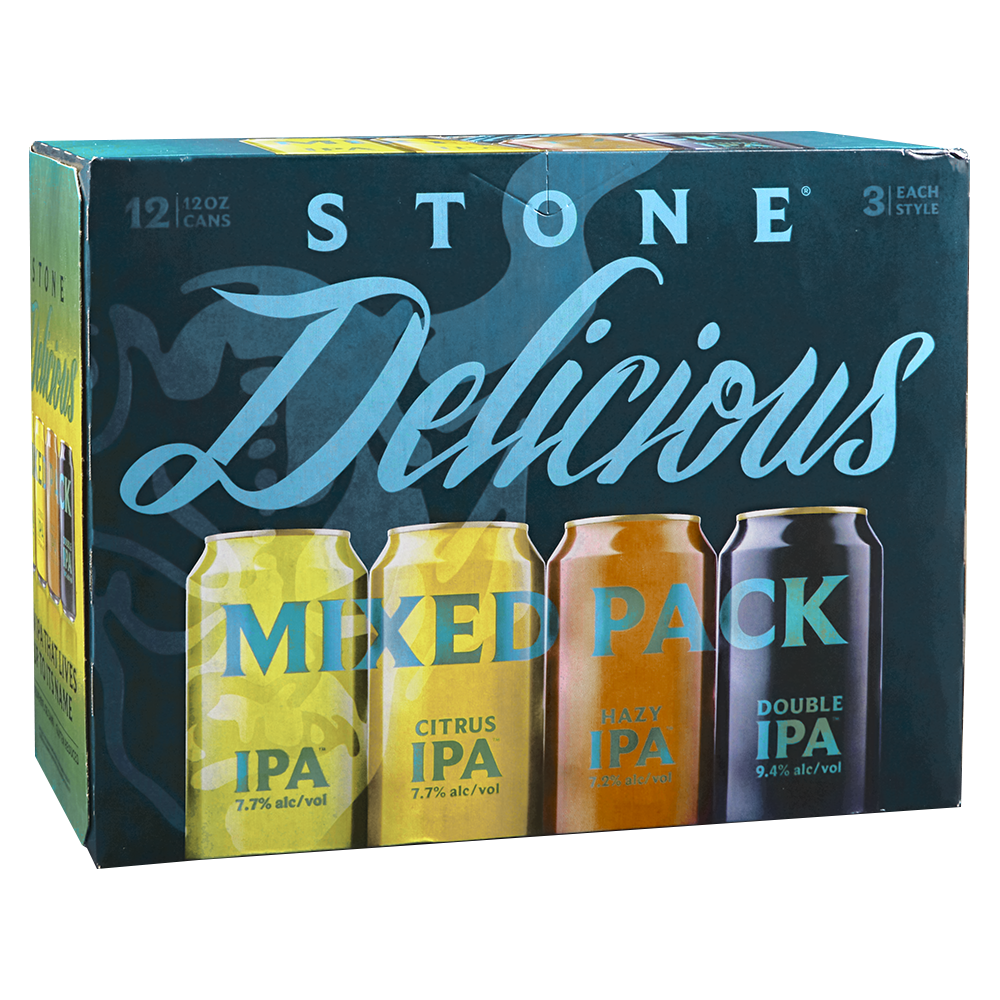 Stone Delicious Mixed 12oz 12 Pack Can – Happysliquor