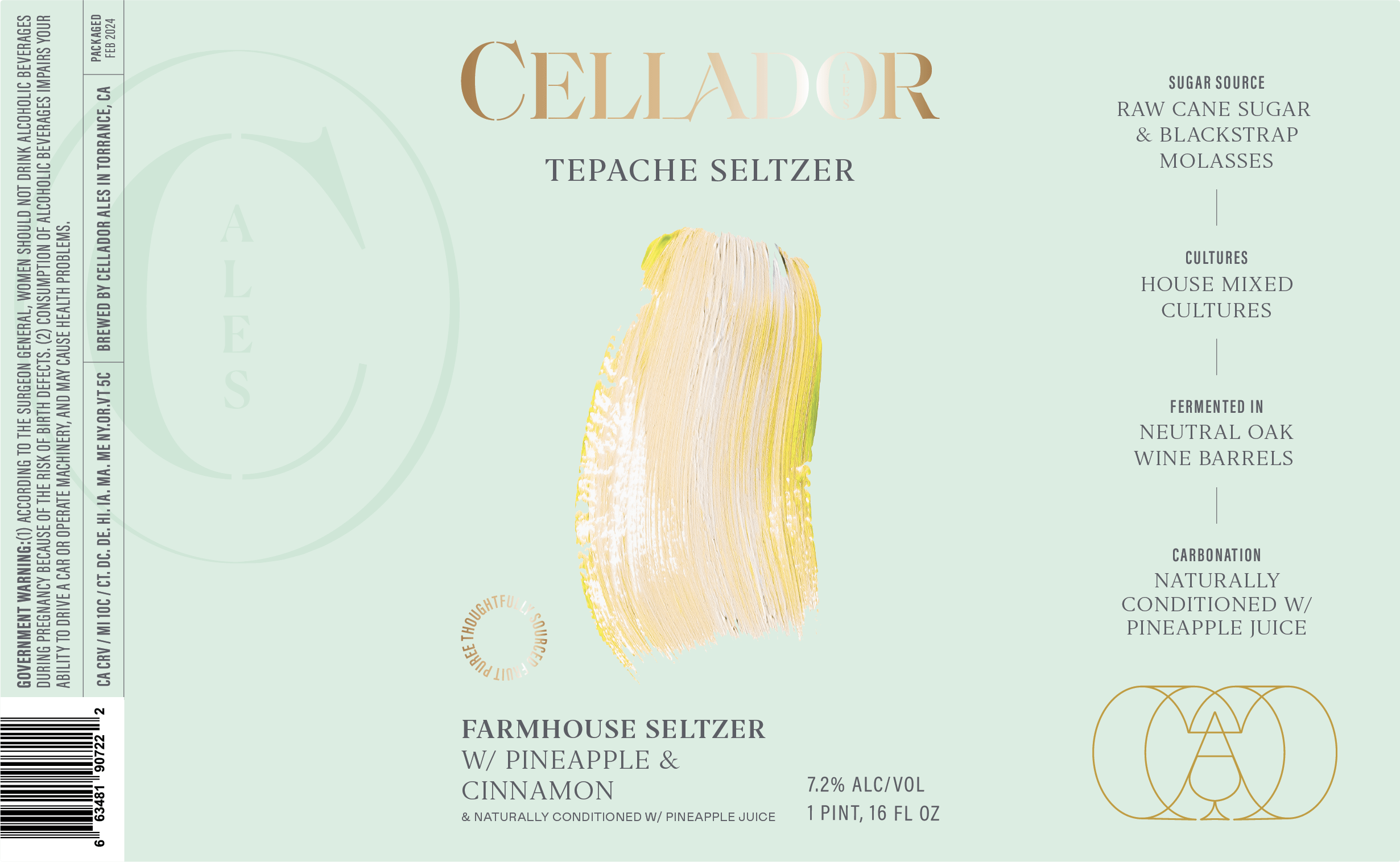 Cellador Tepache Seltzer 16oz 4pack Cans – Happysliquor