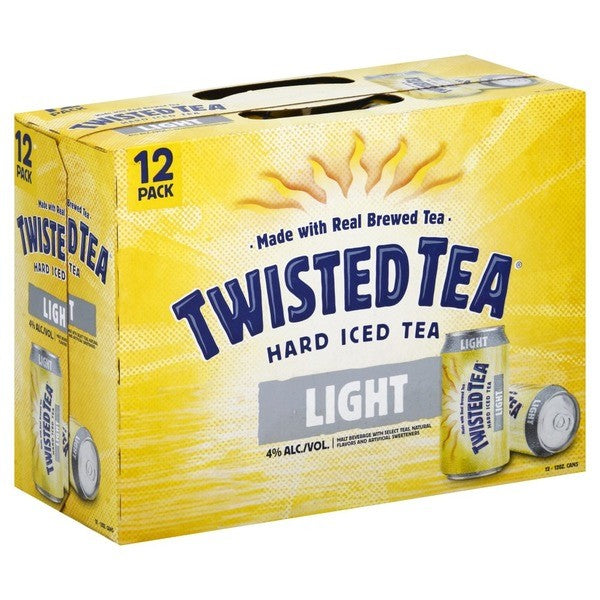 Twisted Tea Light 12oz 12 Pack Cans – Happysliquor