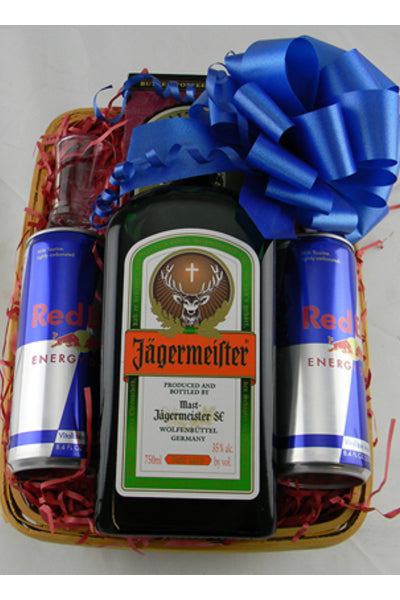 Jagermeister Botanical Liqueur 750ml +2 Red Bull 12oz Bundle – Happysliquor