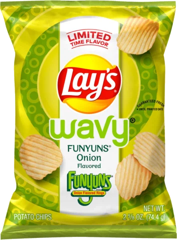 Lay's Wavy Funyuns Onion potato Chips 74.4g – Happysliquor